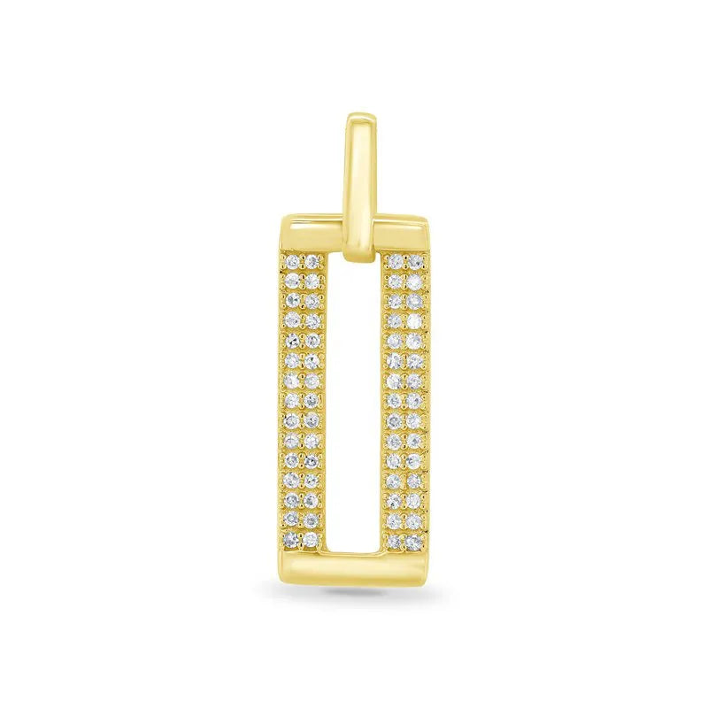 Rectangle Diamond Pendant – All Diamonds